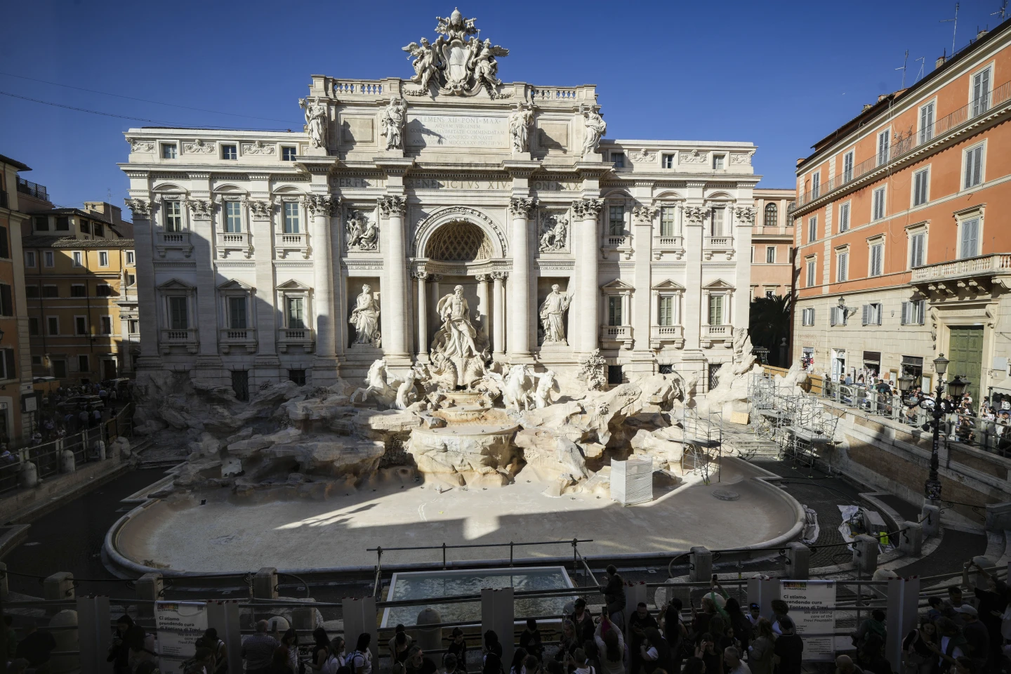 Restoration of Rome’s Trevi Fountain